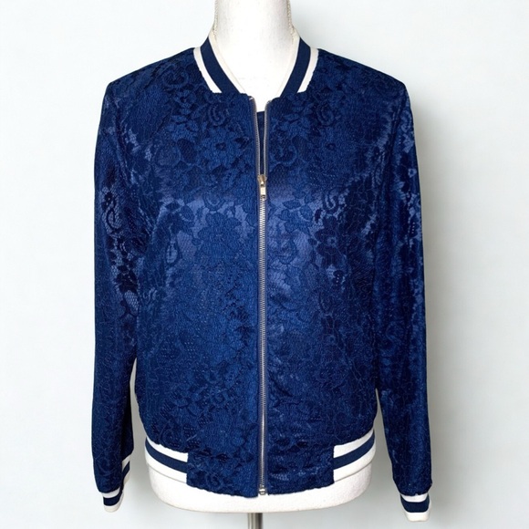English Factory | Jackets & Coats | Nwot English Factory Lace Bomber ...